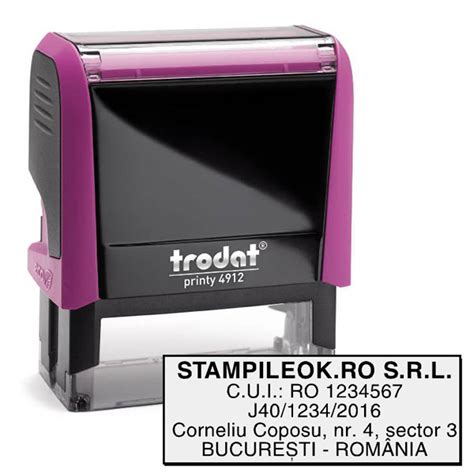 Stampila Firma Trodat Printy 4912 Dimensiune 47 X 18 Mm Stampile OK
