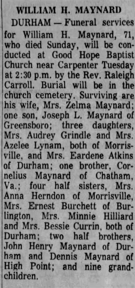 William Henry Maynard 1892 1965 Find A Grave Memorial