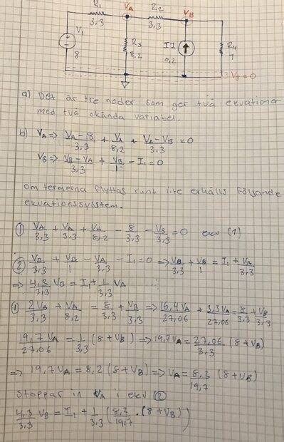 Nodal Analysis Of This Circuit With 2 Sources And 4 Resistors • Physics Forums