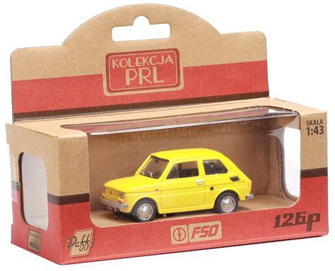 DAFFI METALOWE AUTO POLSKI FIAT 126p MALUCH KASZLAK KOLEKCJA PRL