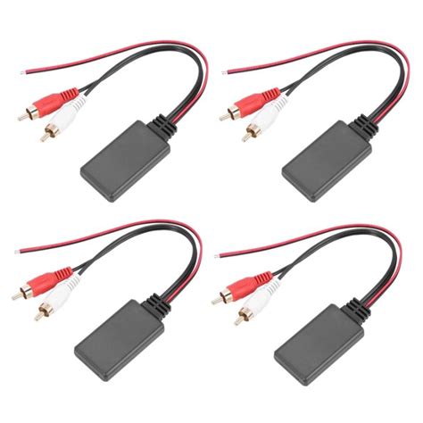 4x Car Universal Wireless Bluetooth Module Music Adapter Rca Aux Audio