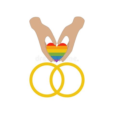 Same Sex Wedding Cake Topper Cut File Stock Vector Illustration Of