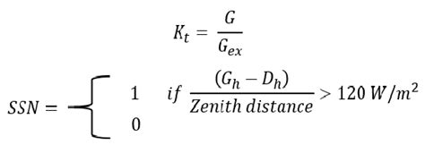 Clearness Index Kt And Sunshine Duration Ssn Download Scientific Diagram