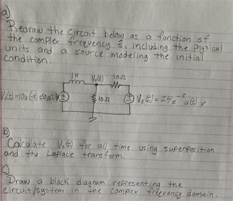 solved a redraw the circuit below as function of the