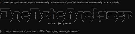 GitHub Knight0x07 OneNoteAnalyzer A C Based Tool For Analysing