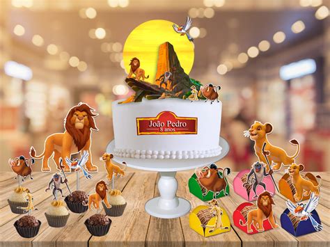 kit festa rei leão Elo Produtos Especiais
