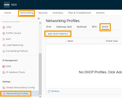 DHCP Configuration In NSX Support Guides