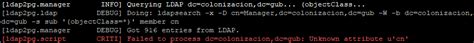 Failed To Query Ldap Matched Udcdc Desc Uno Such