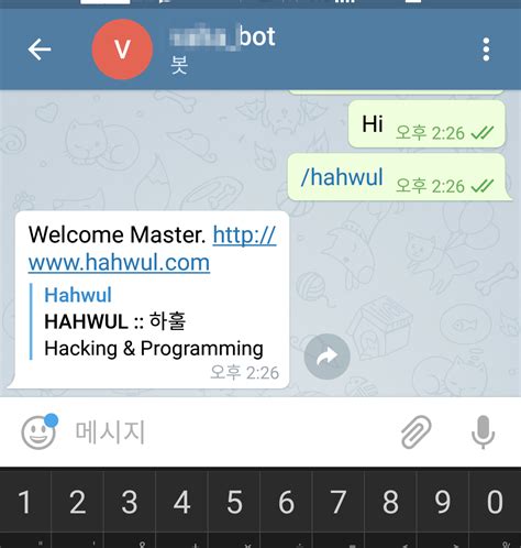 Coding Ruby Telegram Bot 을 이용한 텔레그램 봇 만들기 Hahwul