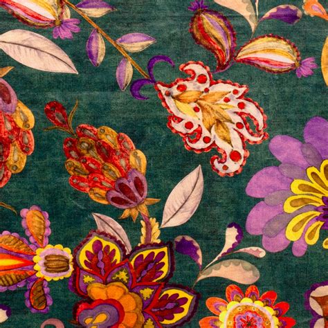 Patterned Velvet Fabric