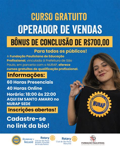 Curso Gratuito De Qualificação Profissional Operador De Vendas Em