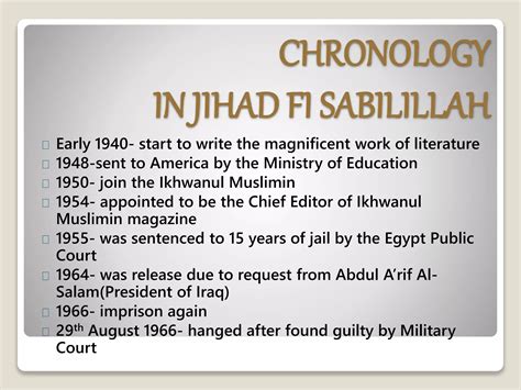 Biography Syed Qutb Ungs Presentation Ppt