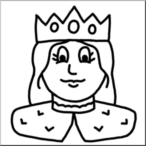 Queen Clip Art Black And White