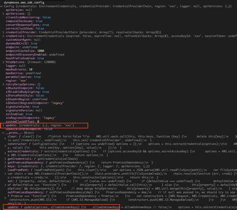 Bug Error Updating Global Credentials Of Dynamodb · Issue 964