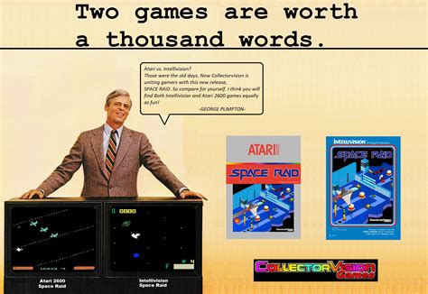 Atari Vs Intellivision Space Raid Plimpton Ad Intellivision