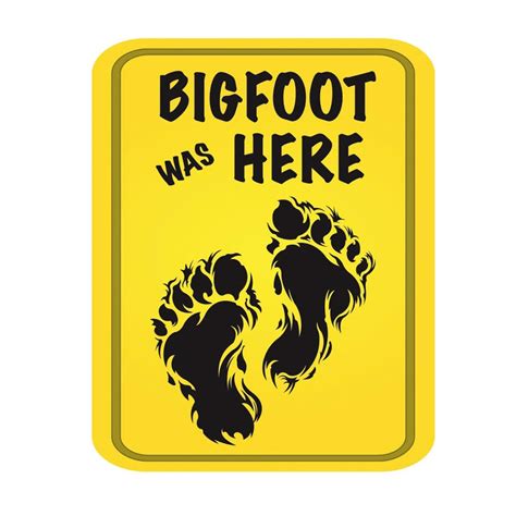 Bigfoot Was Here Magnet By Magnetic Canvas Sasquatch Outpost