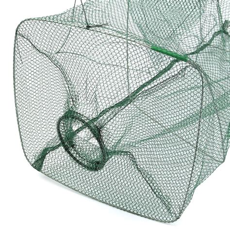Holes Foldable Fishing Mesh Nylon Crab Shrimp Net