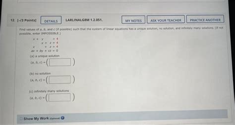 Solved 11 26 Points My Notes Details Previous Answers