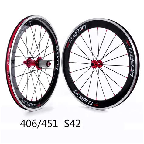 Litepro S42 20 inch BMX Folding Bike Wheelset 20" 406 451 High Quality ...