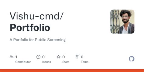 GitHub Vishu Cmd Portfolio A Portfolio For Public Screening