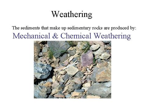 Lithification Sediments Deposition Transport Erosion Weathering