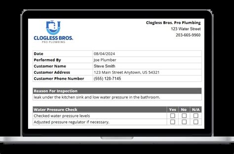 Plumbing Checklist Template Housecall Pro