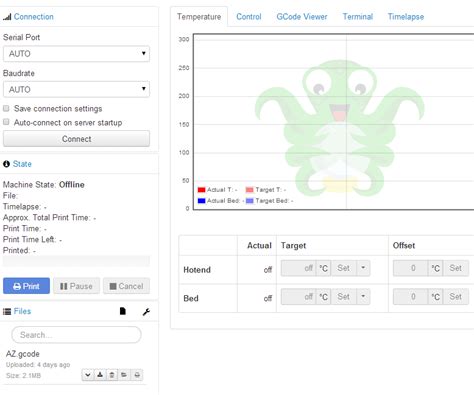 setting up octoprint web interface for 3d printer on cubietruck 5