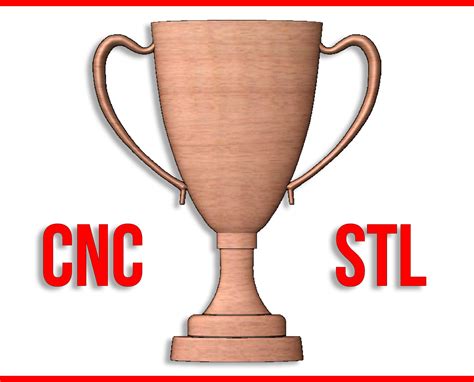 Cnc Trophy Cup Pattern 3d Design For Your Cnc Router Stl File Etsy