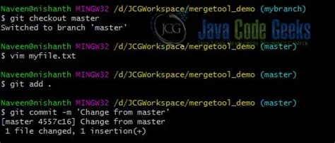 Git Mergetool Example Java Code Geeks