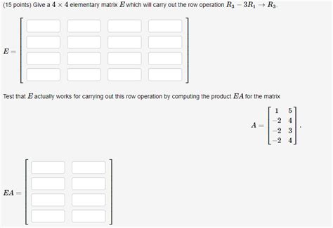 Solved 10 Points Assume That A Is A Matrix With Three