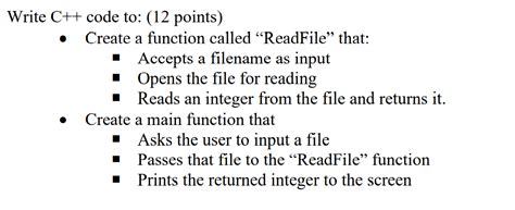 Solved Write C Code To 12 Points Create A Function Chegg