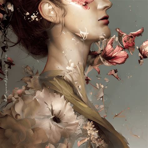 A Stunning Realistic Portrait Of A Young Woman · Creative Fabrica