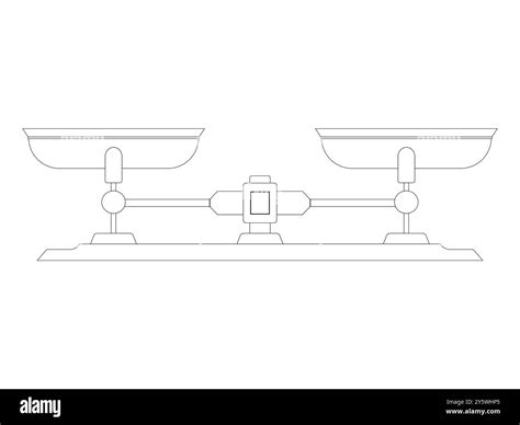 Weight Balance Scale Tool Measuring Heaviness Equal Unequal Analysis Precision Item Design Set