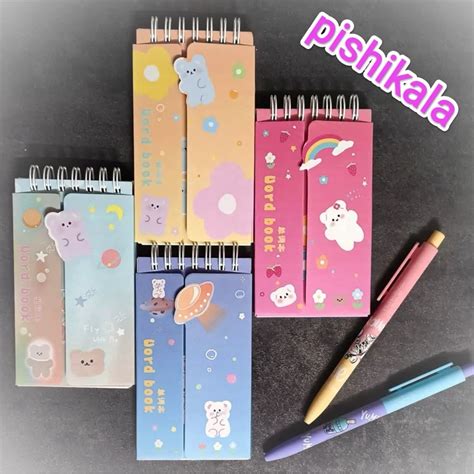 خرید و قیمت دفترچه لغت فنری 80 برگ فانتزی خرسی از غرفه گل نرجس دنیای فانتزی ها