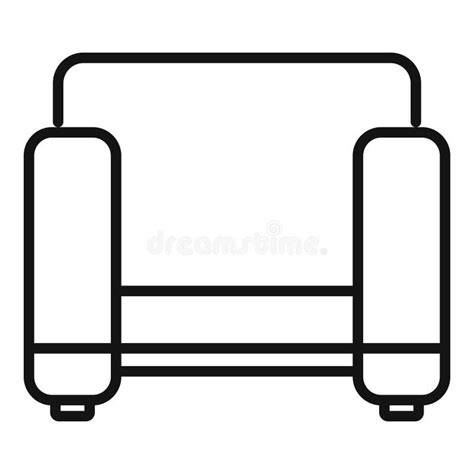 Room Armchair Icon Outline Vector Interior Sofa Stock Vector Illustration Of Icon Travel