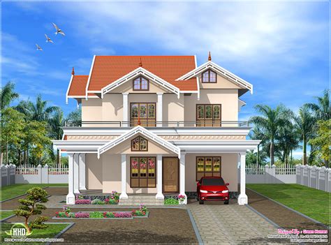 Cute Kerala Home Design In 2750 Sqfeet House Design Plans