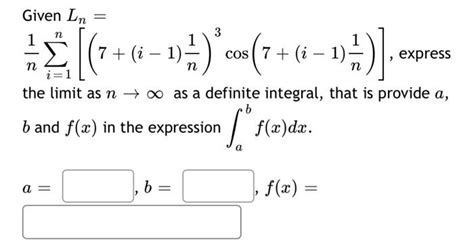 [solved] please help me answer both please express the limi