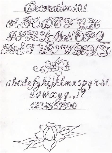 Decorative Writing Tutorial By Nevermore Ink On Deviantart Lettering