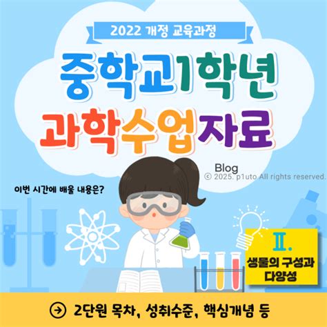 [수업자료] 중학교 1학년 과학 2단원 단원 분석 {목차 성취수준 핵심개념} 네이버 블로그