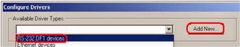 rslinx tutorial configuring the df1 driver