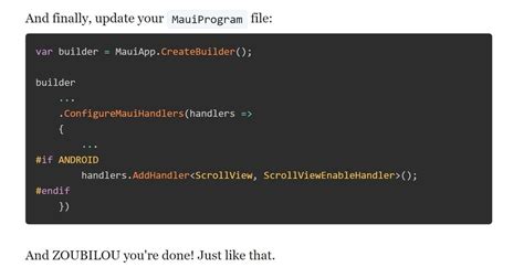 Net Maui Disable Scrolling On Android Rdotnetmaui