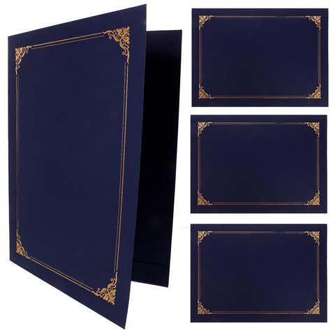 4pcs Certificate Cover Document Cover Certificate Protector Certificate