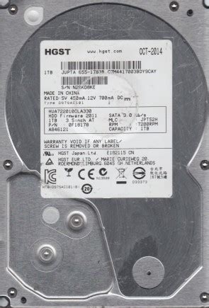 Hitachi HUA722010CLA330 - HDD FAQs