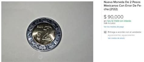 Esta Moneda De 5 Pesos Con Un Error Se Vende Por 90 Mil En Internet