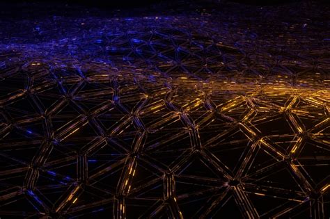 추상 기하학적 낮은 폴리 모양 배경 개념입니다 미래지향적인 3d 삼각형 구조 렌더링 일러스트레이션 낮음에 대한 스톡 사진 및