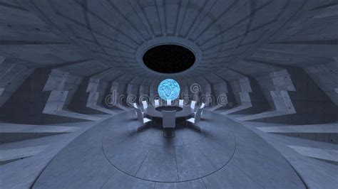 3d Rendering Of The Conference Room In The Spaceship Stock Video Video Of Room Technology