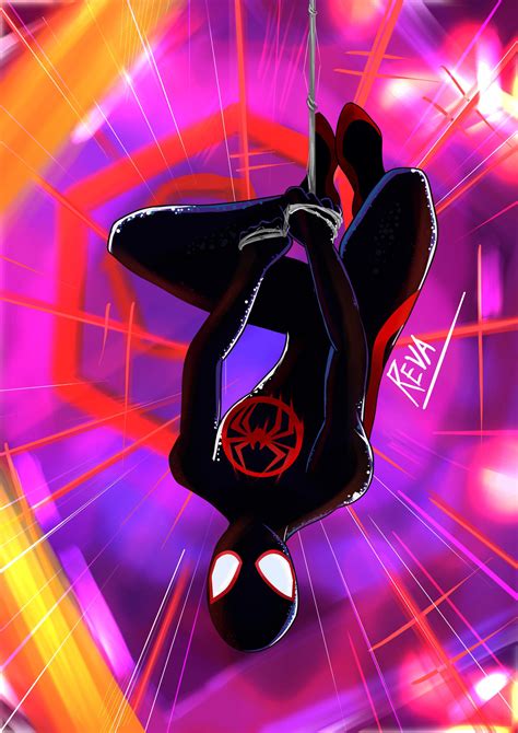 Miles Morales Spider Man Across The Spider Verse By Revaartgallery On