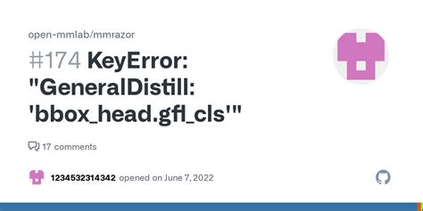 Keyerror Generaldistill Bboxheadgflcls · Issue 174 · Open