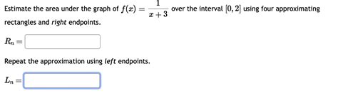 Solved Estimate The Area Under The Graph Of F X X 31 Over Chegg