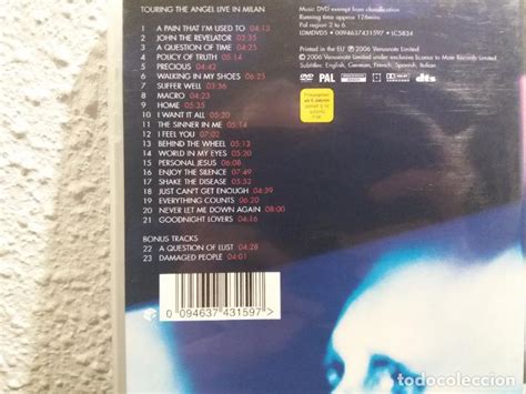Dvd Depeche Mode Live In Milan Comprar Cds De Música Techno En